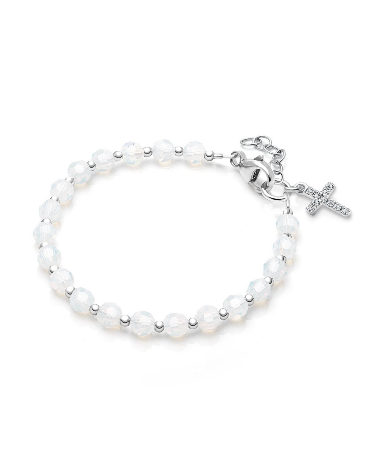 Click here for Tiny Blessings Shimmer Crystal with Cross Bracelet... prices