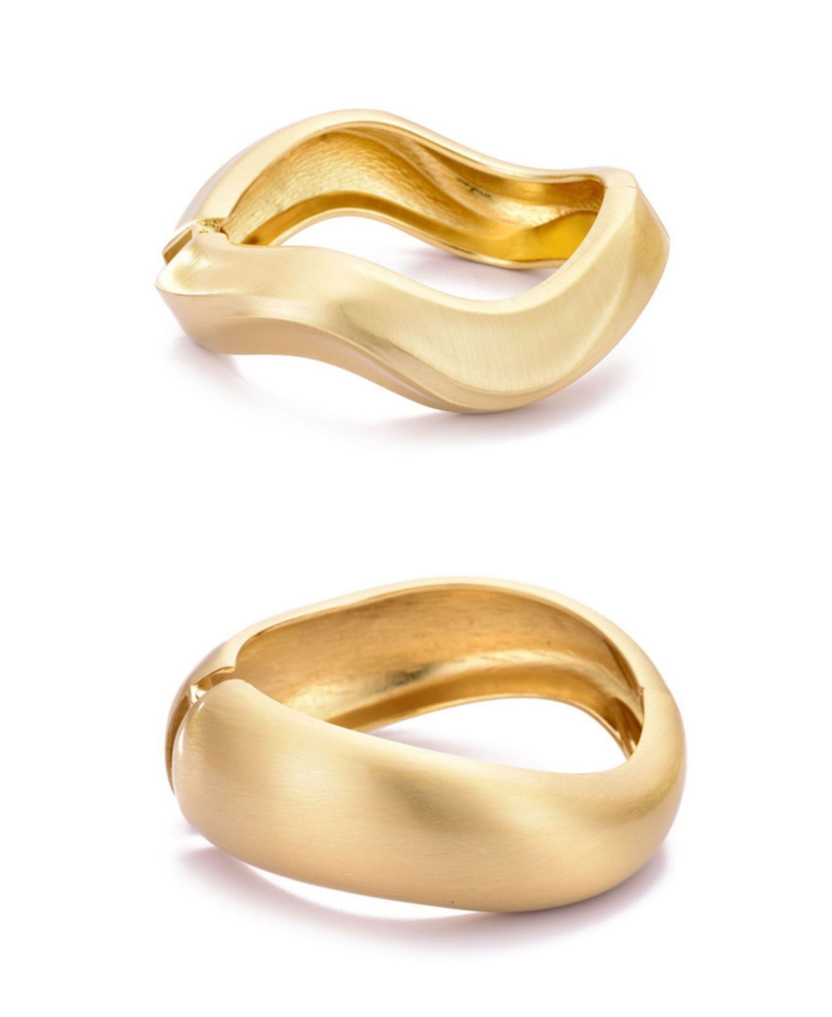 Click here for Adornia Gold 2-Piece Chunky Cuff Bracelet Set - Go... prices