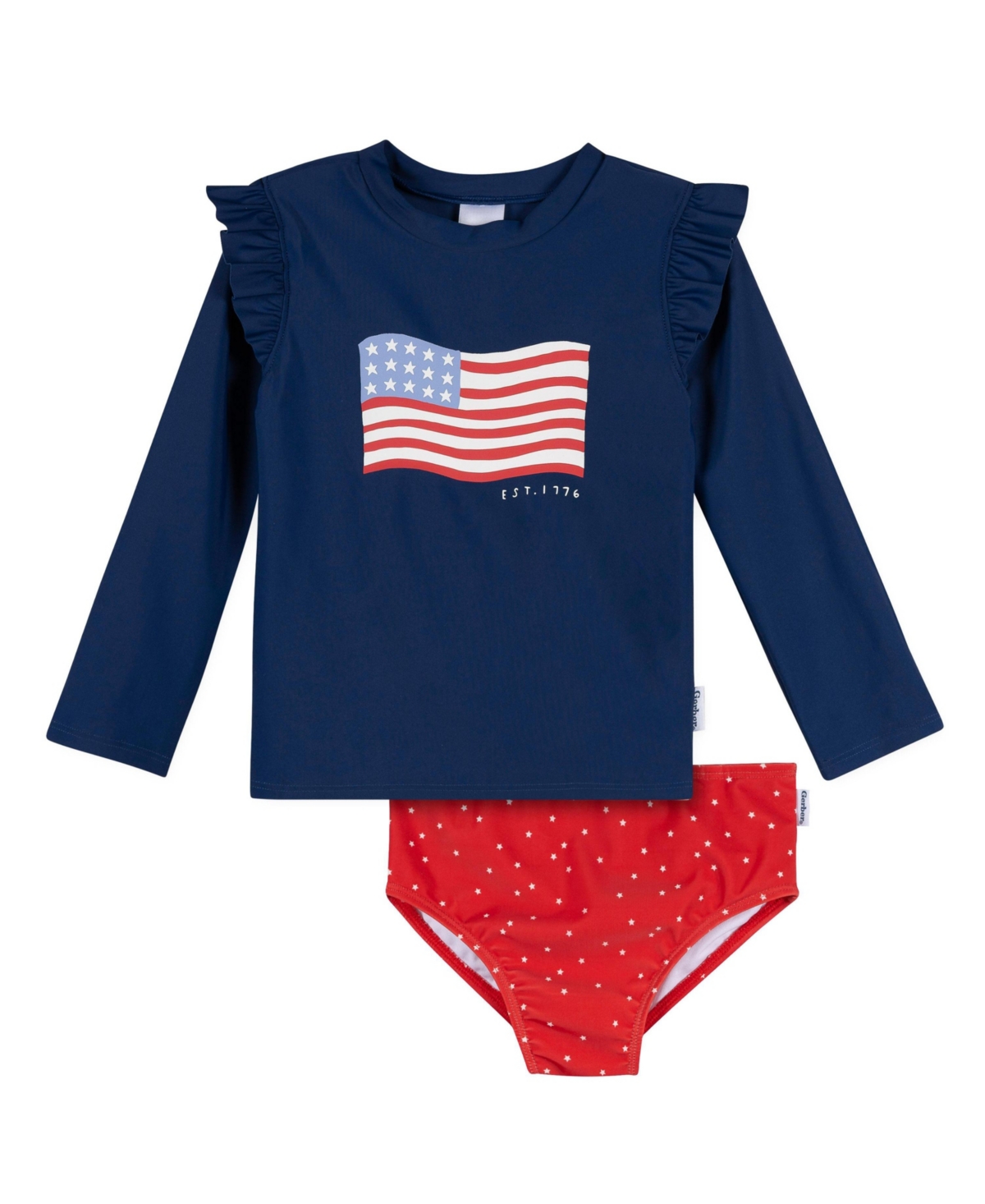 Click here for Gerber Toddler Girls 2-Piece Rashguard and Bottoms... prices