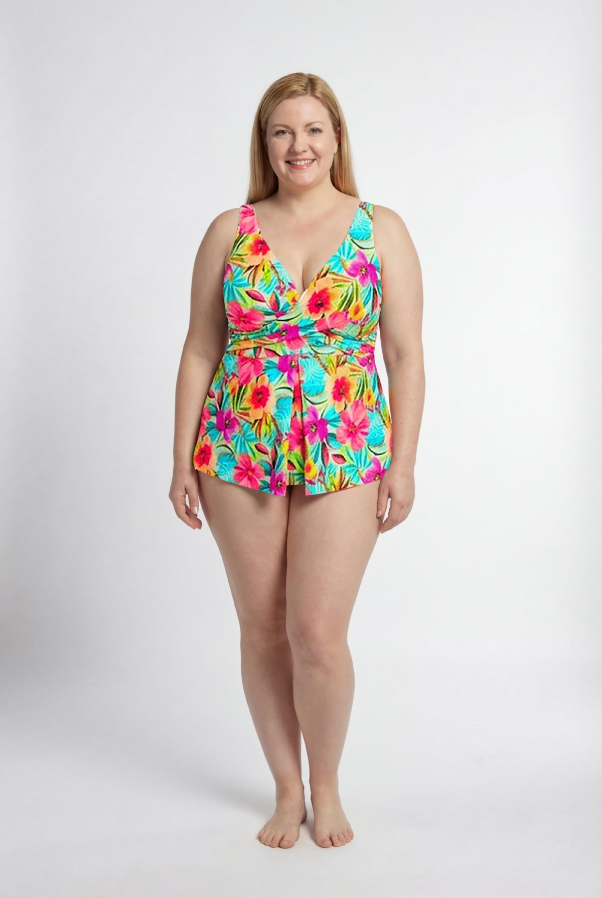 Click here for Swimsuits for All Womens V-Neck Twist Tankini Top... prices