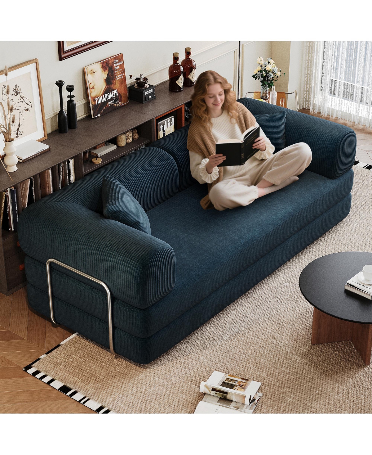 Click here for Rainsken Convertible Loveseat Sleeper Sofa  Soft C... prices