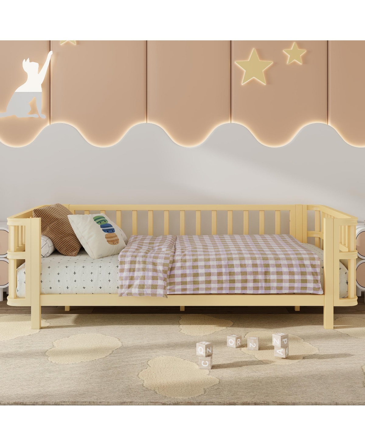 Click here for Jujabu Twin Size Kids Double Wooden Platform Bed w... prices