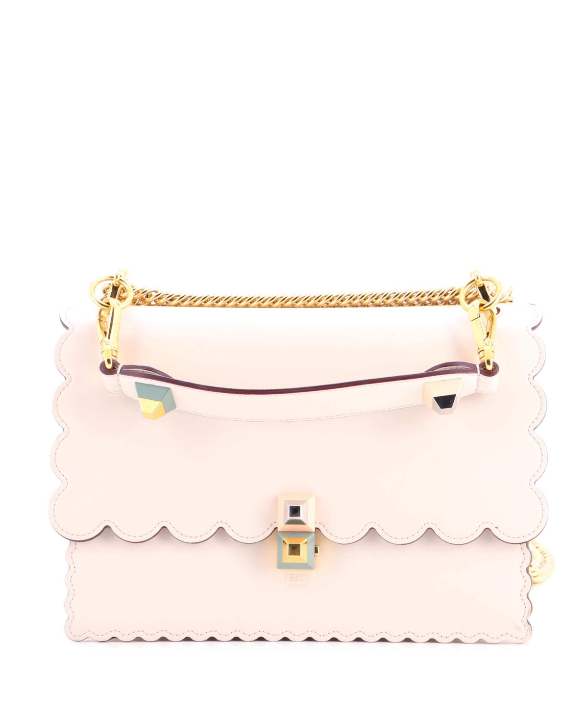 Click here for Pre-Owned Fendi Medium Kan I Bag Leather - Natural prices