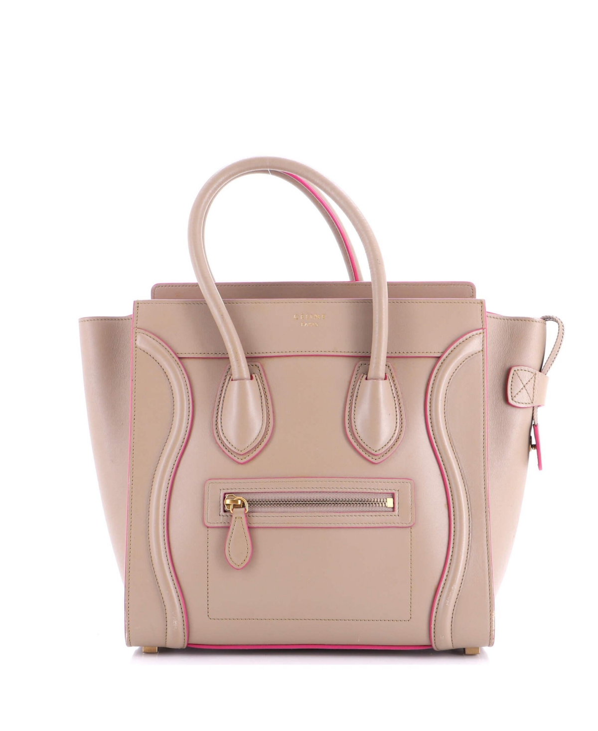 Click here for Pre-Owned Celine Micro Luggage Bag Grainy Leather... prices