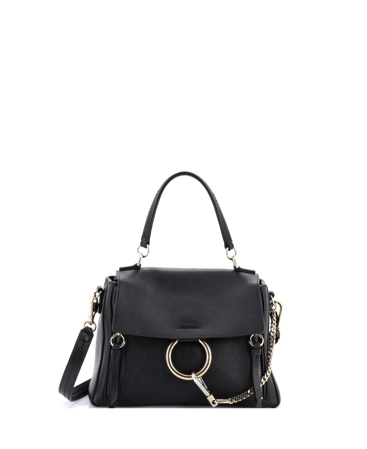 Click here for Pre-Owned Chloe Small Faye Day Bag Leather - Black prices