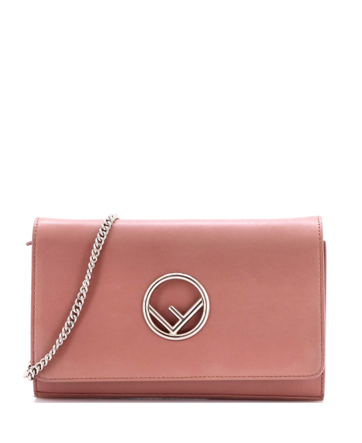 Click here for Pre-Owned Fendi Kan I F Wallet on Chain Leather -... prices