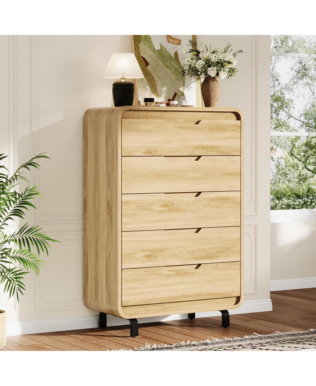 Click here for gaomon 5 Drawers Dresser for Bedroom and Nursery... prices