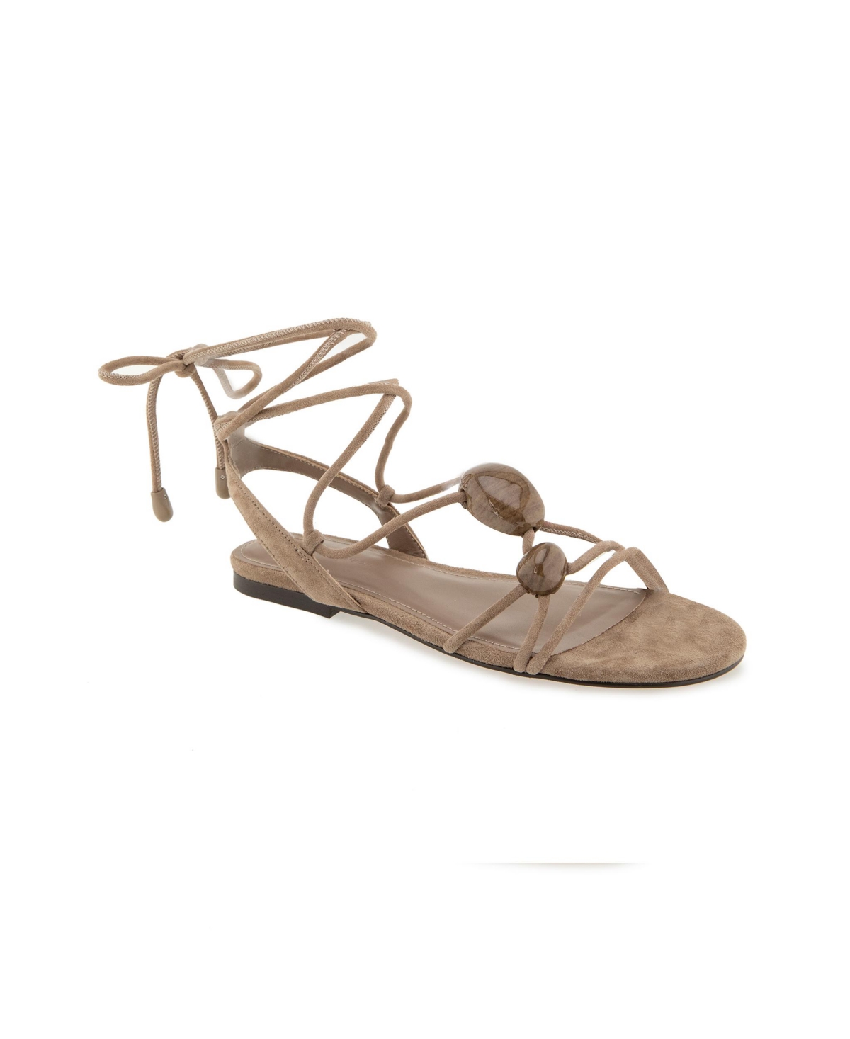 Click here for Rebecca Minkoff Womens Anaya Flat Sandal - Porcini prices