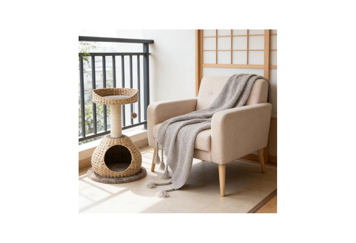 Click here for Zeus and Ruta 28 Inch Hand Made Cat Tree Tower wit... prices