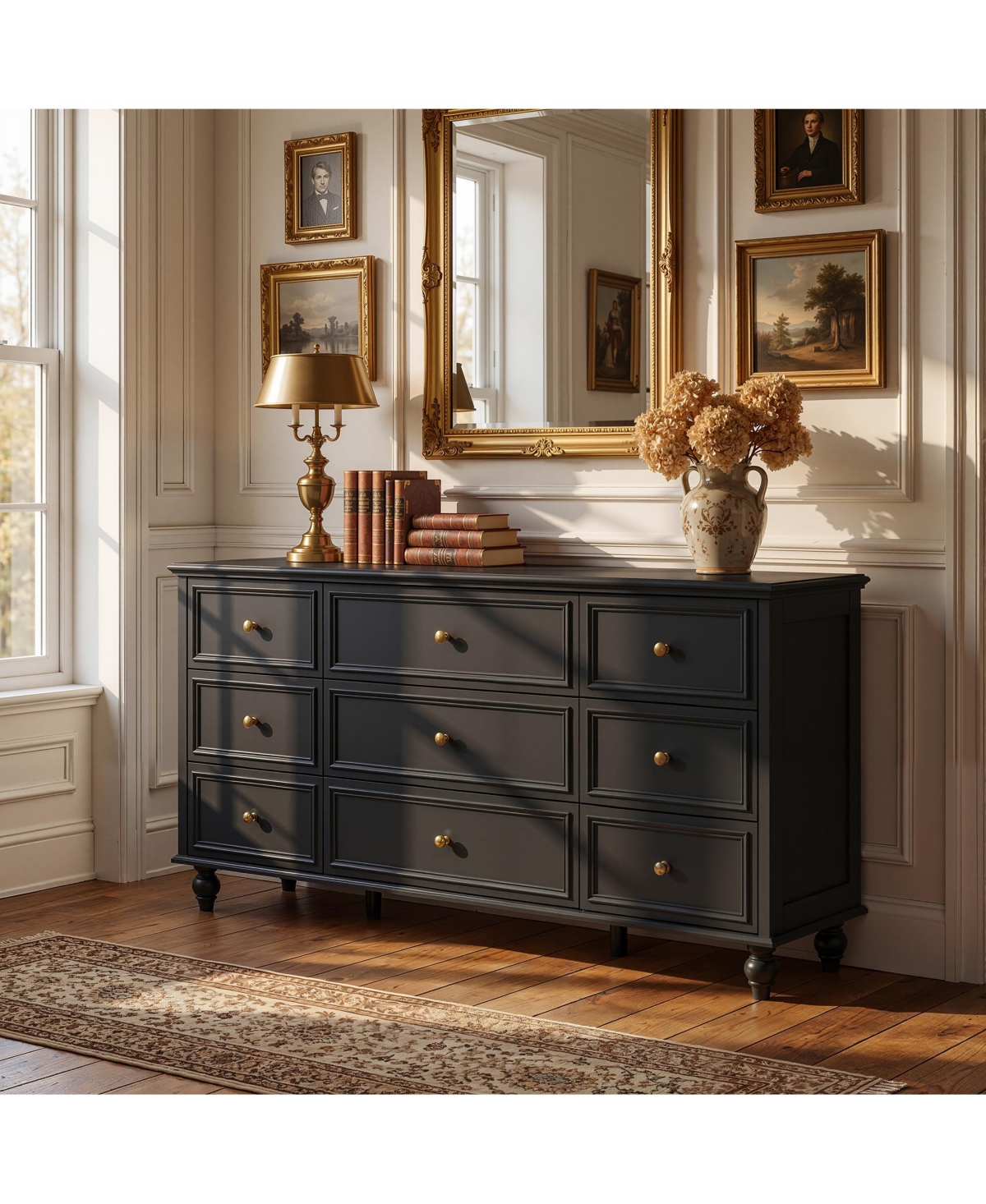 Click here for Famapy Wooden 9-Drawer Chest of Drawers Dresser -... prices