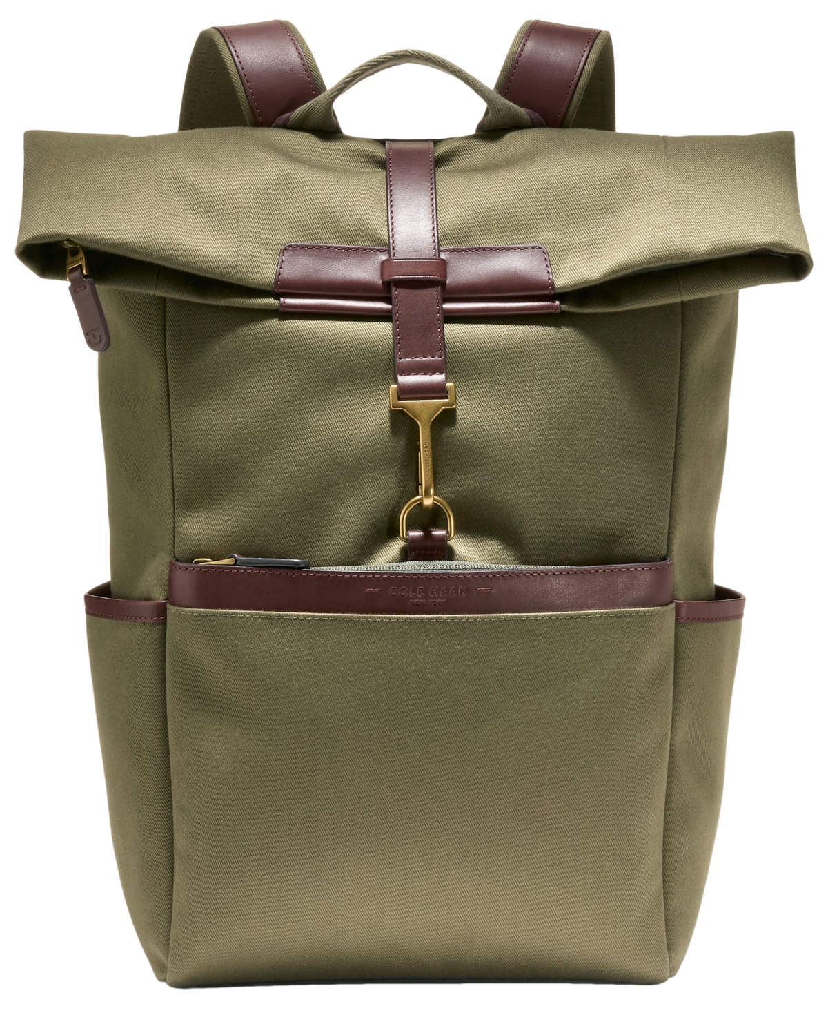 Click here for Cole Haan Mens Judson Leather Backpack - Dark Gree... prices