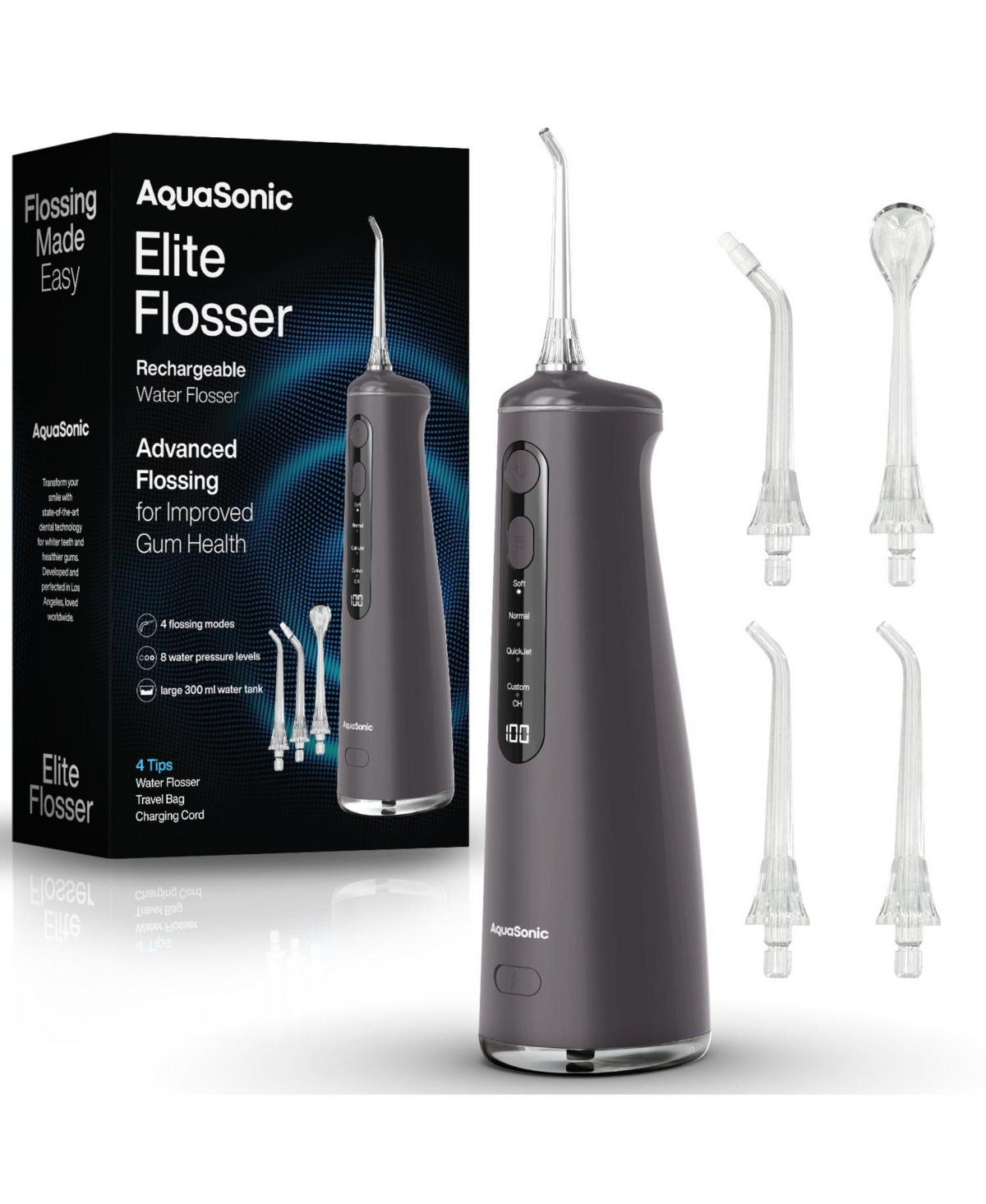 Click here for AquaSonic Elite Rechargeable Water Flosser - 300ml... prices
