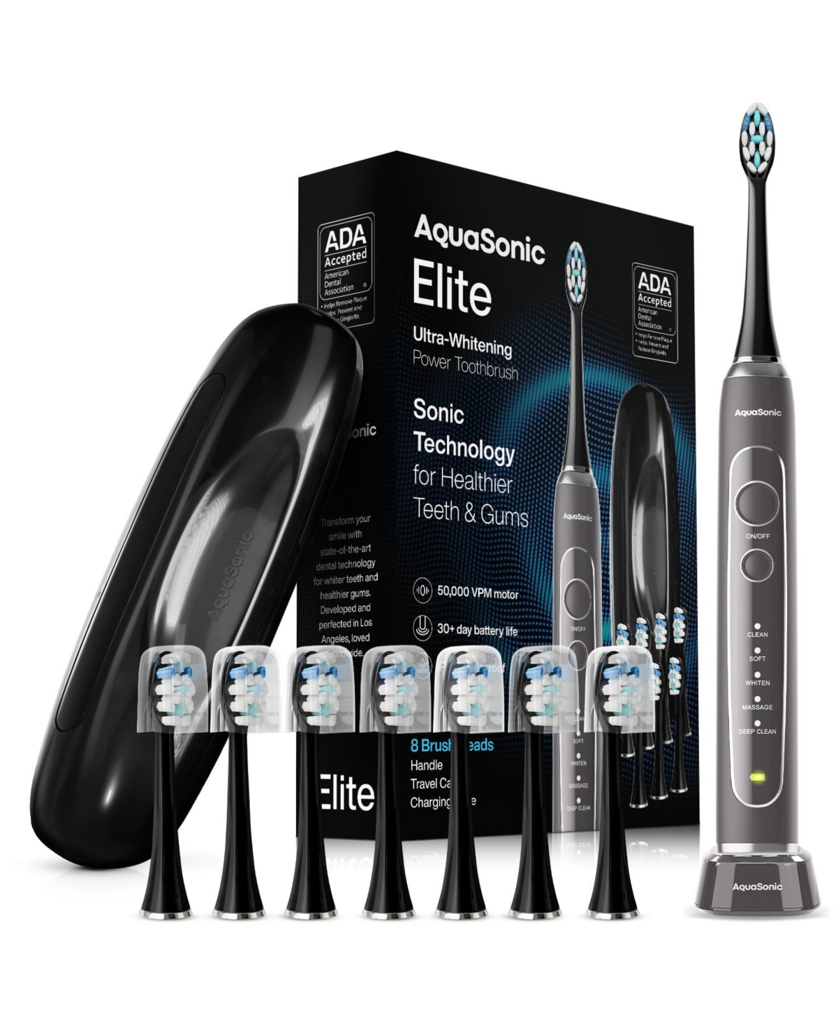 Click here for AquaSonic Elite Rechargeable Electric Toothbrush S... prices