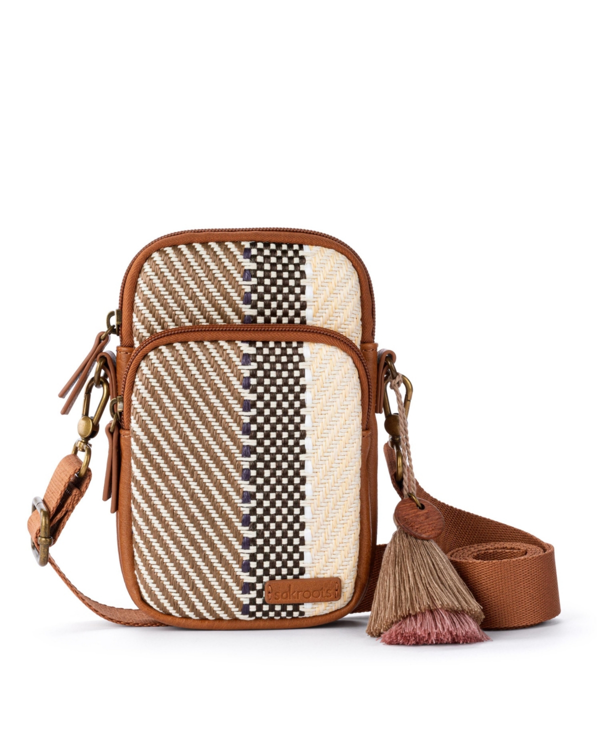 Click here for Sakroots Womens Koa Smartphone Crossbody - Tobacco... prices