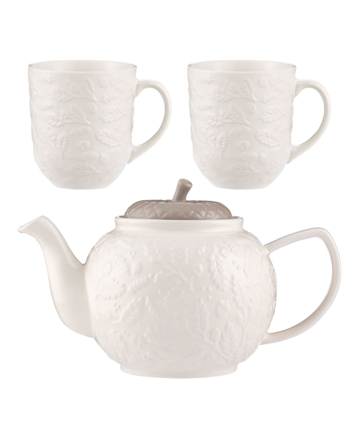 Click here for Price & Kensington Acorn 3-Piece Teapot Set - Crea... prices