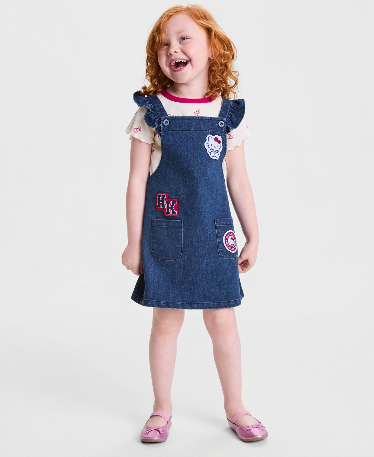 Click here for Hello Kitty Toddler Girls 2T-6X T-Shirt & Denim Sk... prices