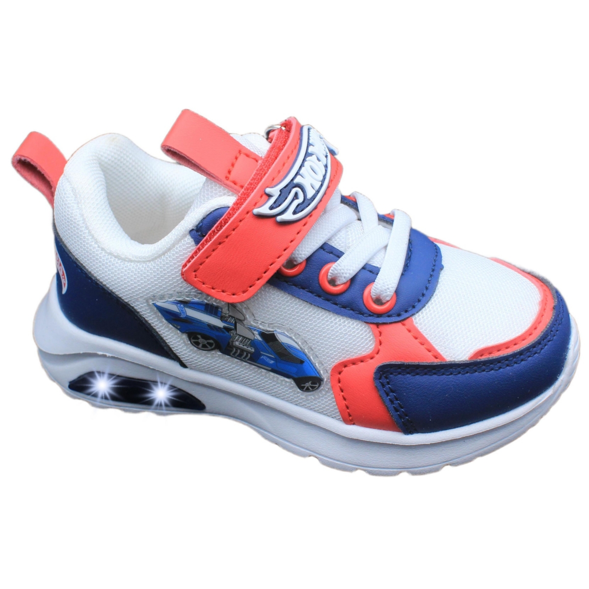 Click here for Hot Wheels Toddler Light-Up Sneakers - Blue  red prices