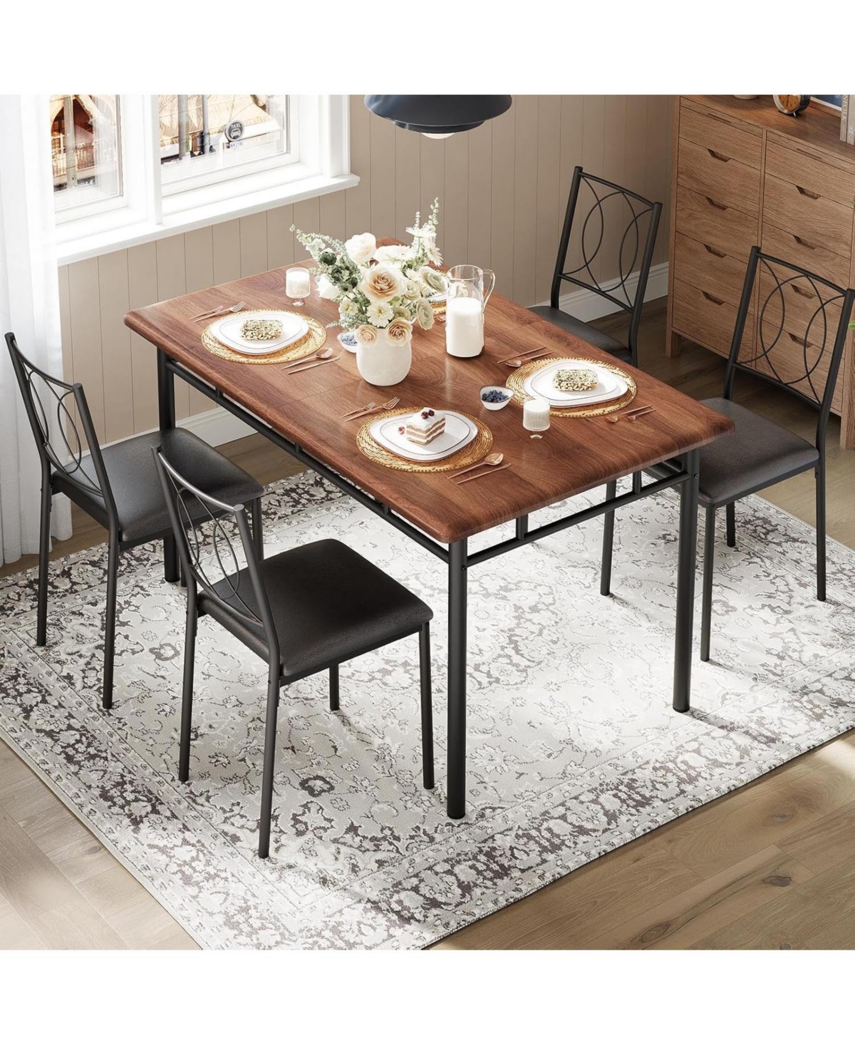 Click here for gaomon Dining Table Set for 4  Small Kitchen Table... prices