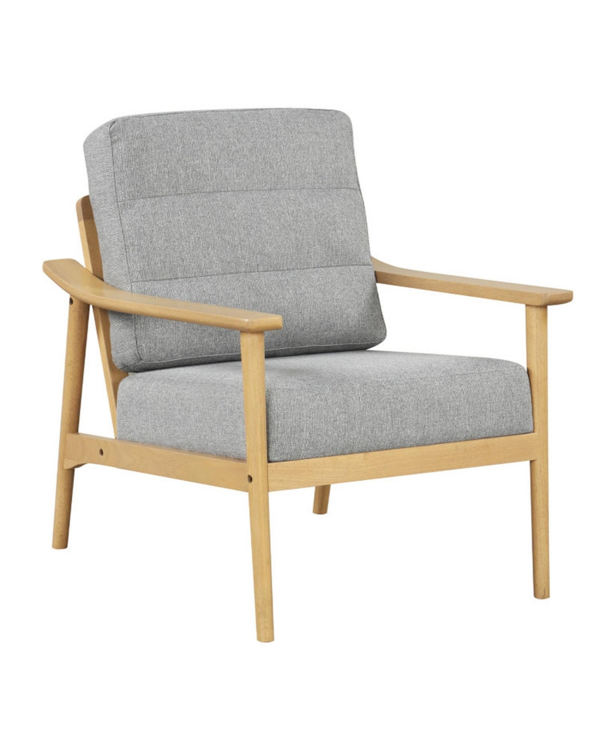 Click here for Gouun Modern Accent Chair with Rubber Wood Armrest... prices