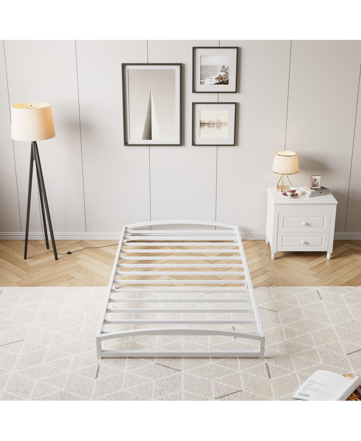Click here for gaomon Twin 6in Metal Platform Bed Frame Steel Sla... prices