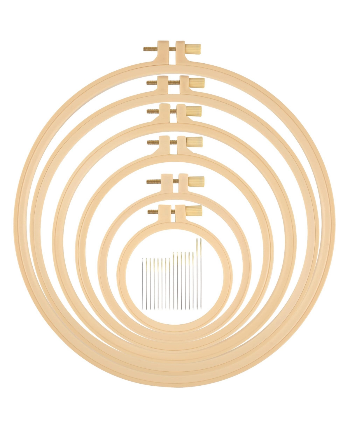 Click here for Gnuadz Burlywood Embroidery Hoops Plastic Round Cr... prices