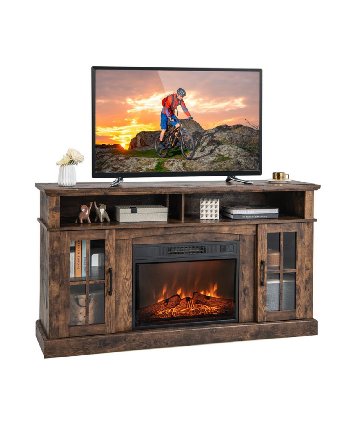 Click here for Gouun Electric Fireplace Entertainment Center with... prices
