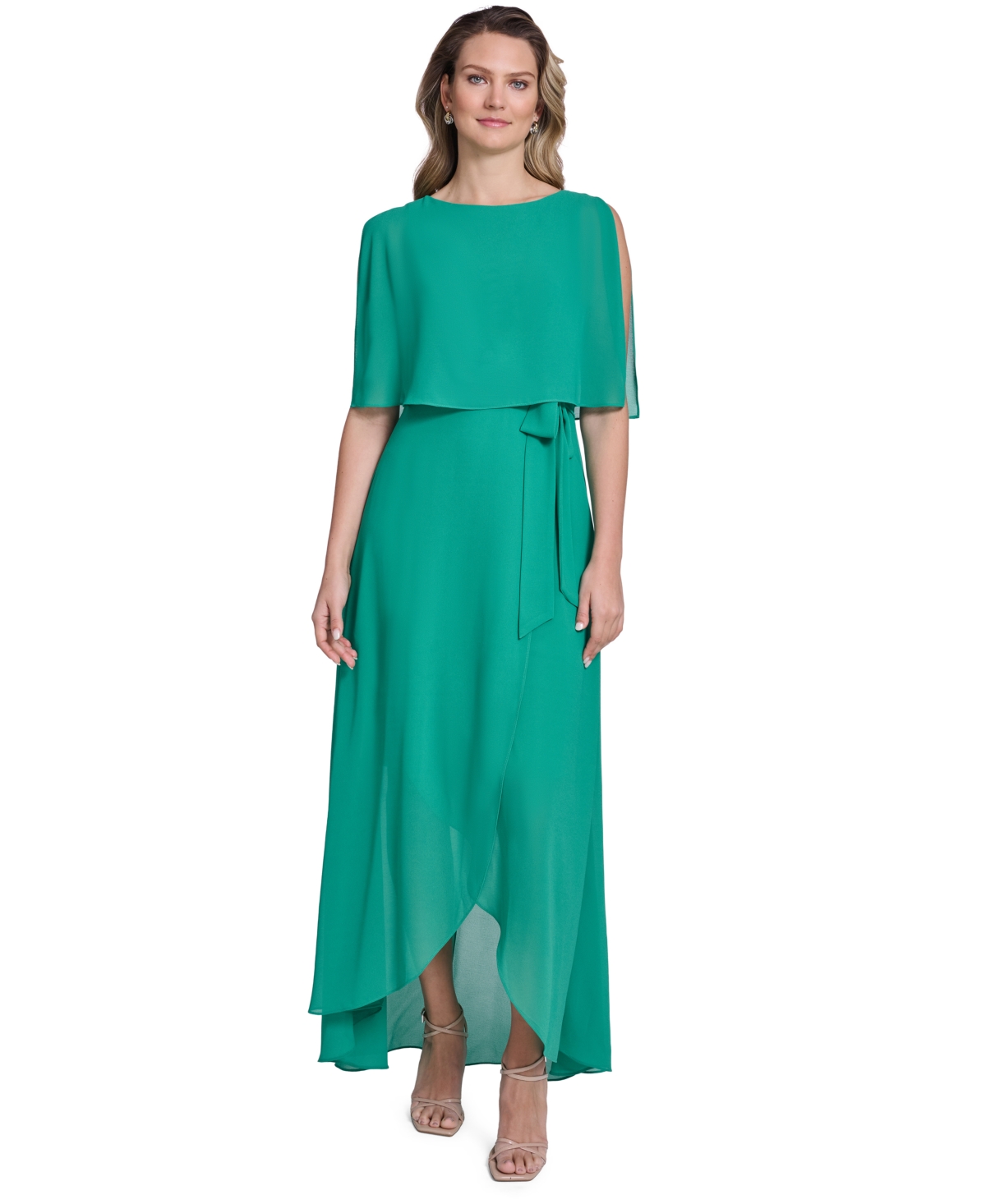 Click here for Jessica Howard Womens Boat Neck High Low Maxi Dres... prices