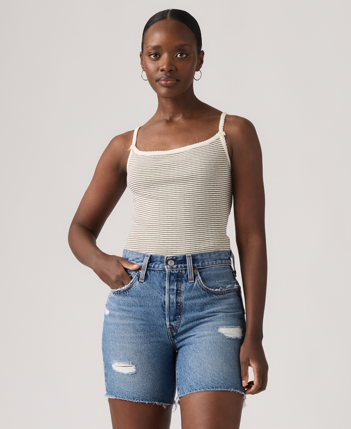 Click here for Levis Womens Sweetie Floral Pointelle Cotton Cami... prices