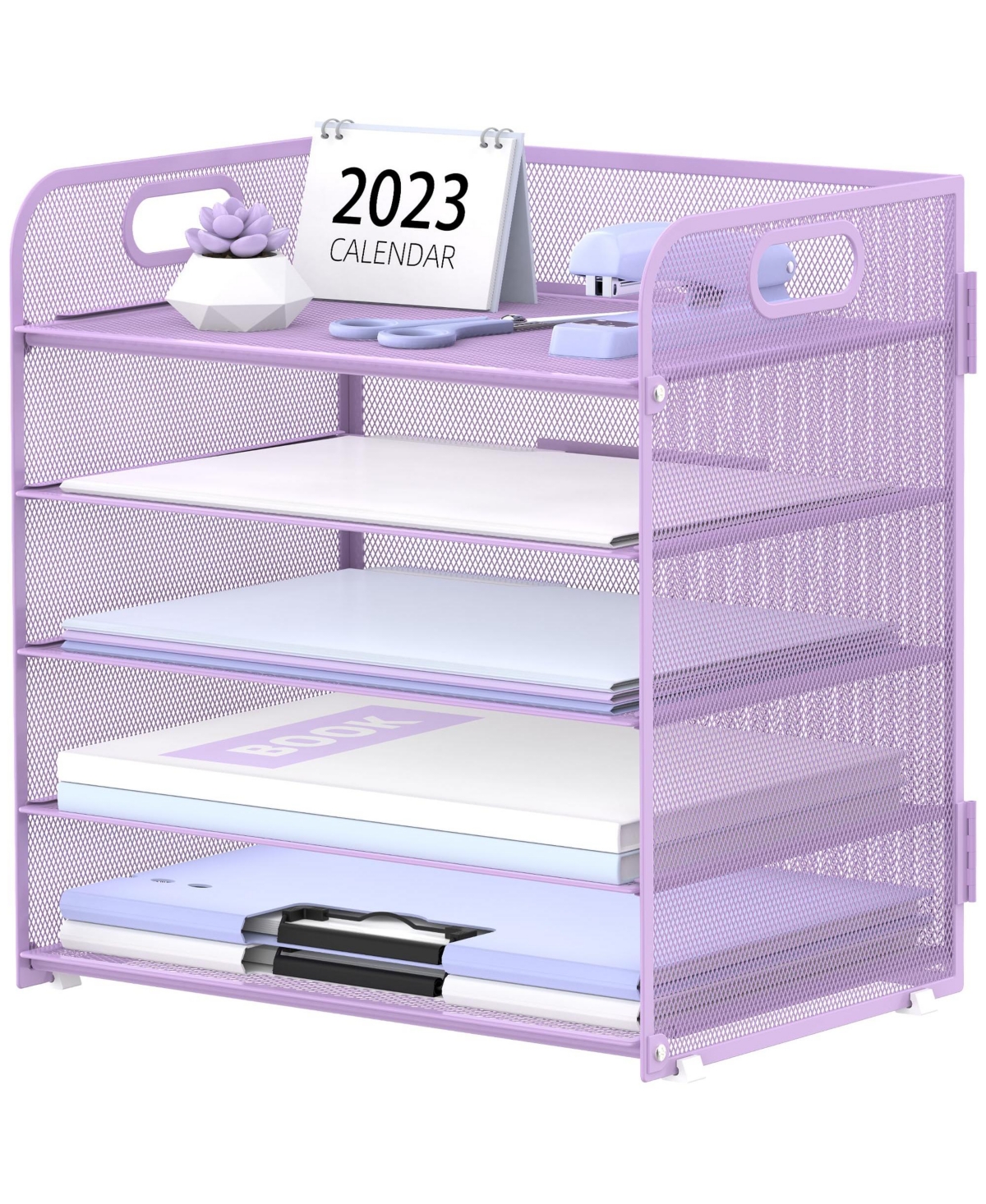 Click here for Gnuadz 5-Tier Mesh Letter Tray Desk Organizer - Pu... prices