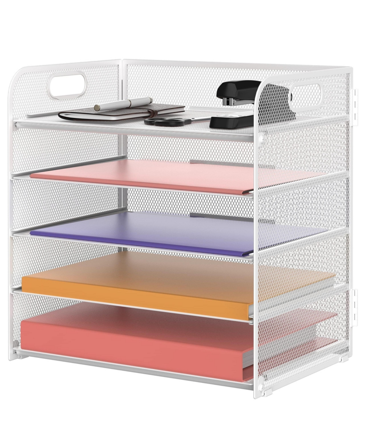 Click here for Gnuadz 5-Tier Mesh Letter Tray Desk Organizer - Wh... prices