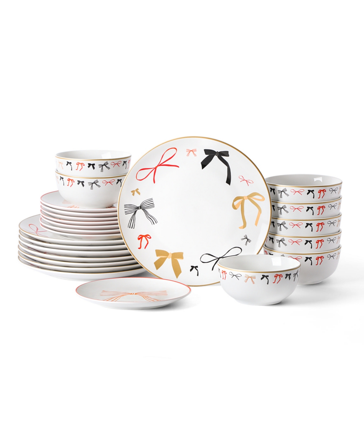 Click here for Stone Lain Rosie 24-Pc. Dinnerware Set  Service Fo... prices