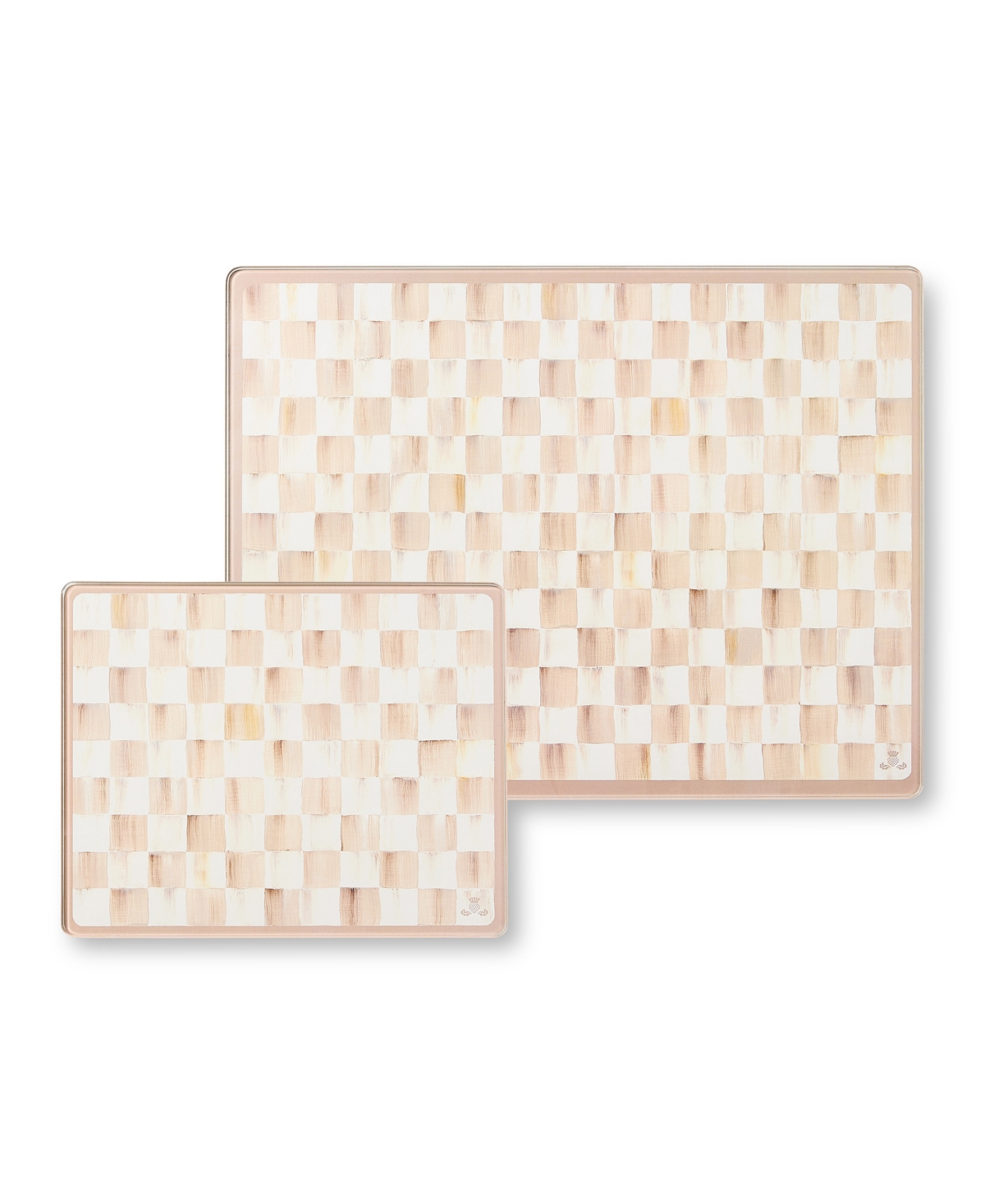 Click here for MacKenzie-Childs Mocha Check Glass Cutting Boards... prices