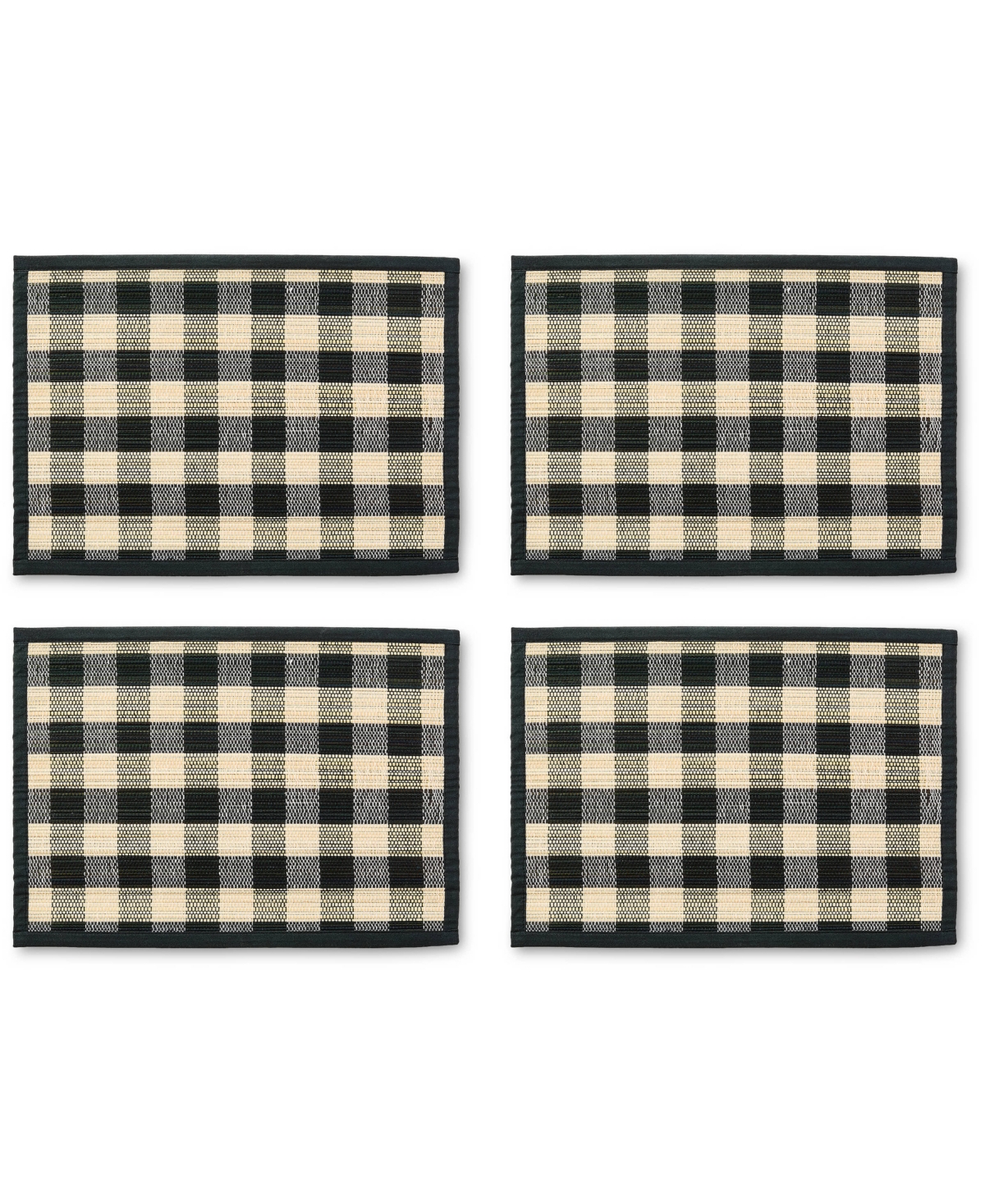Click here for MacKenzie-Childs Woven Check Straw Placemats  Set... prices