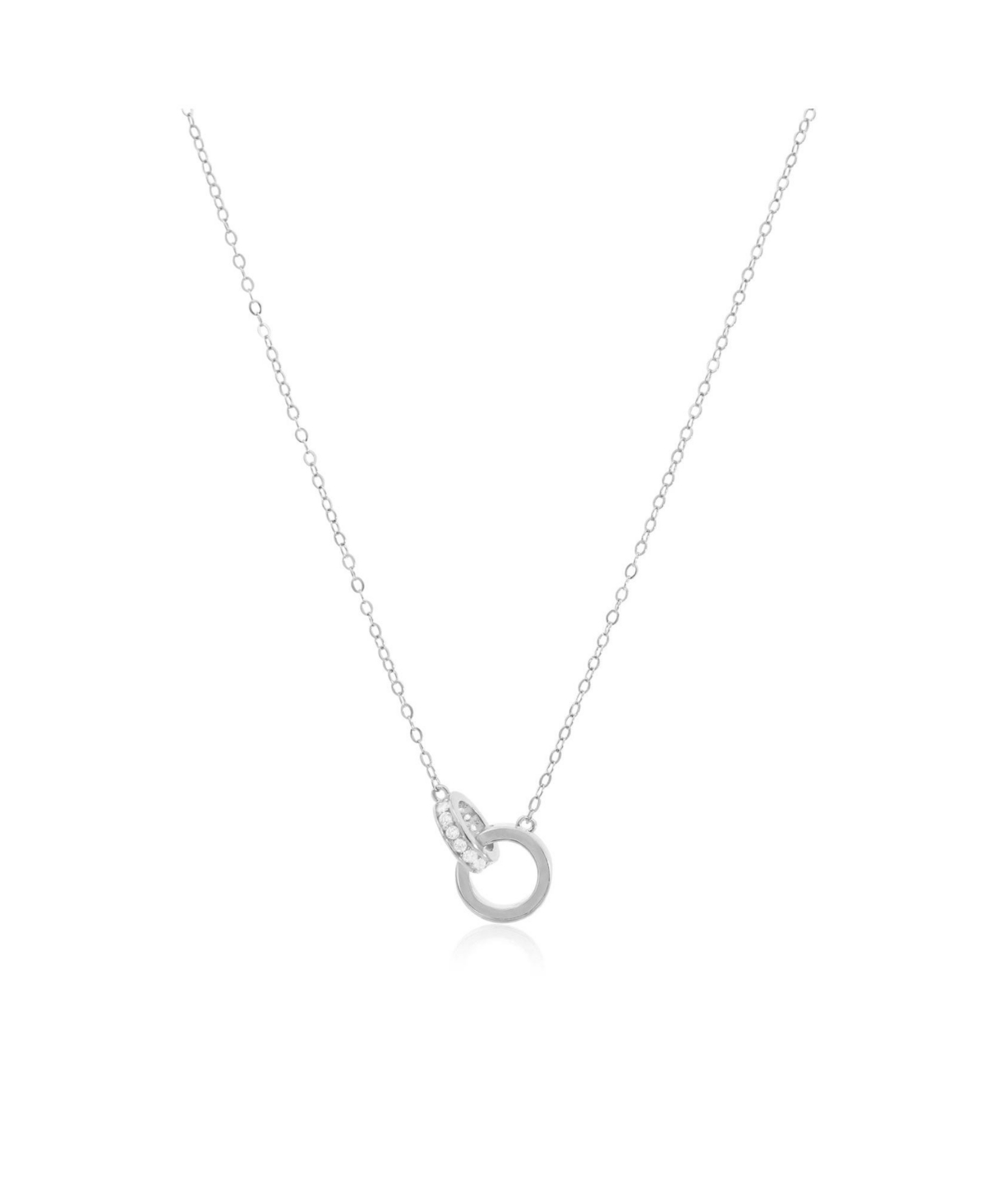 Click here for The Lovery Interlocking Cz Necklace Sterling Silve... prices