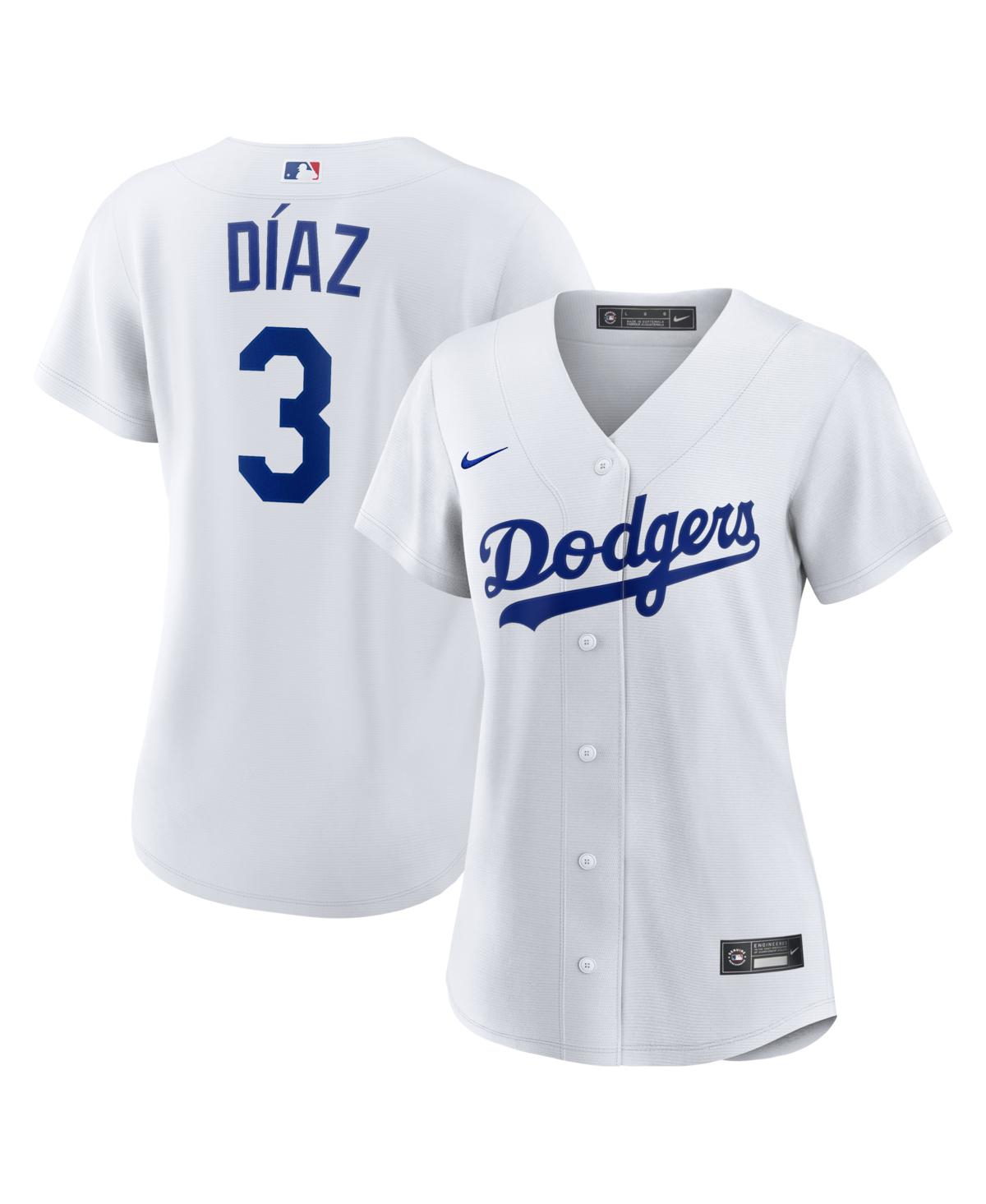 Click here for Nike Womens Edwin Diaz White Los Angeles Dodgers H... prices