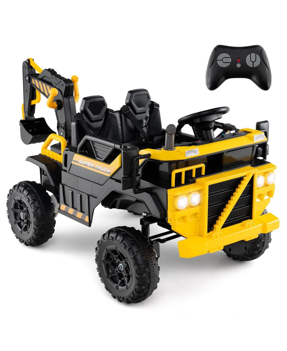 Click here for Slickblue 24V Kids Ride-On Excavator  4WD 2-Seater... prices