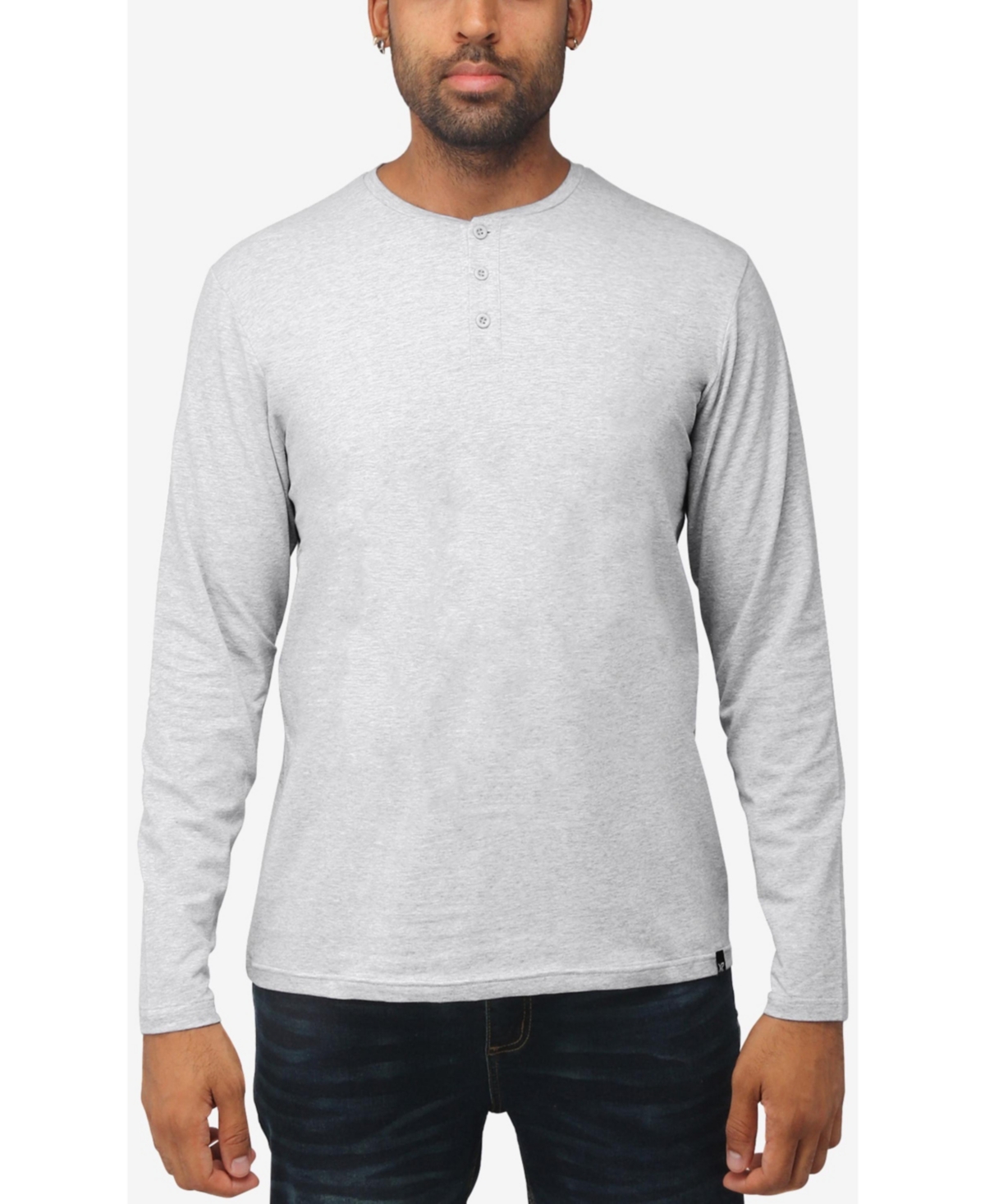 Click here for X-Ray Mens Soft Stretch Henley Neck Long Sleeve T-... prices