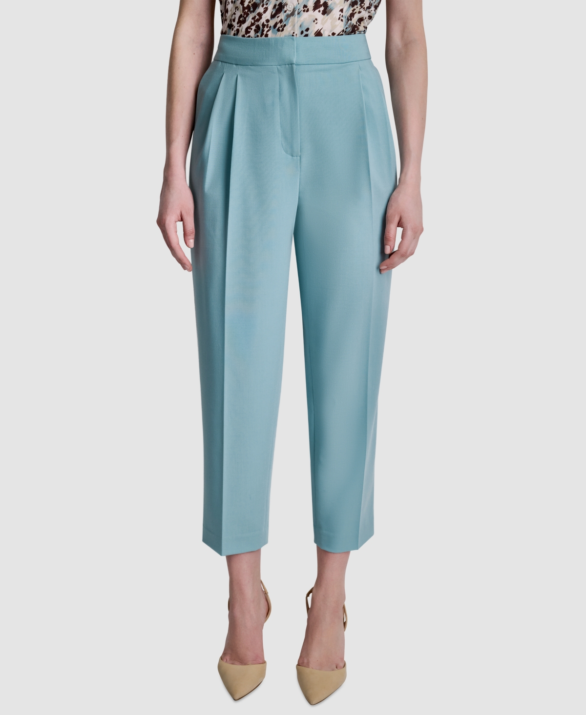 Click here for Dkny Womens Mid-Rise Ankle-Length Pants - Cameo Bl... prices