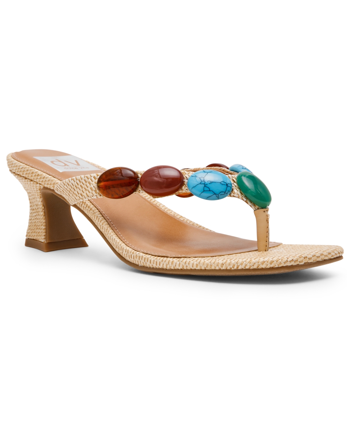 Click here for Dv Dolce Vita Womens Bowi Beaded Kitten Heel Sanda... prices