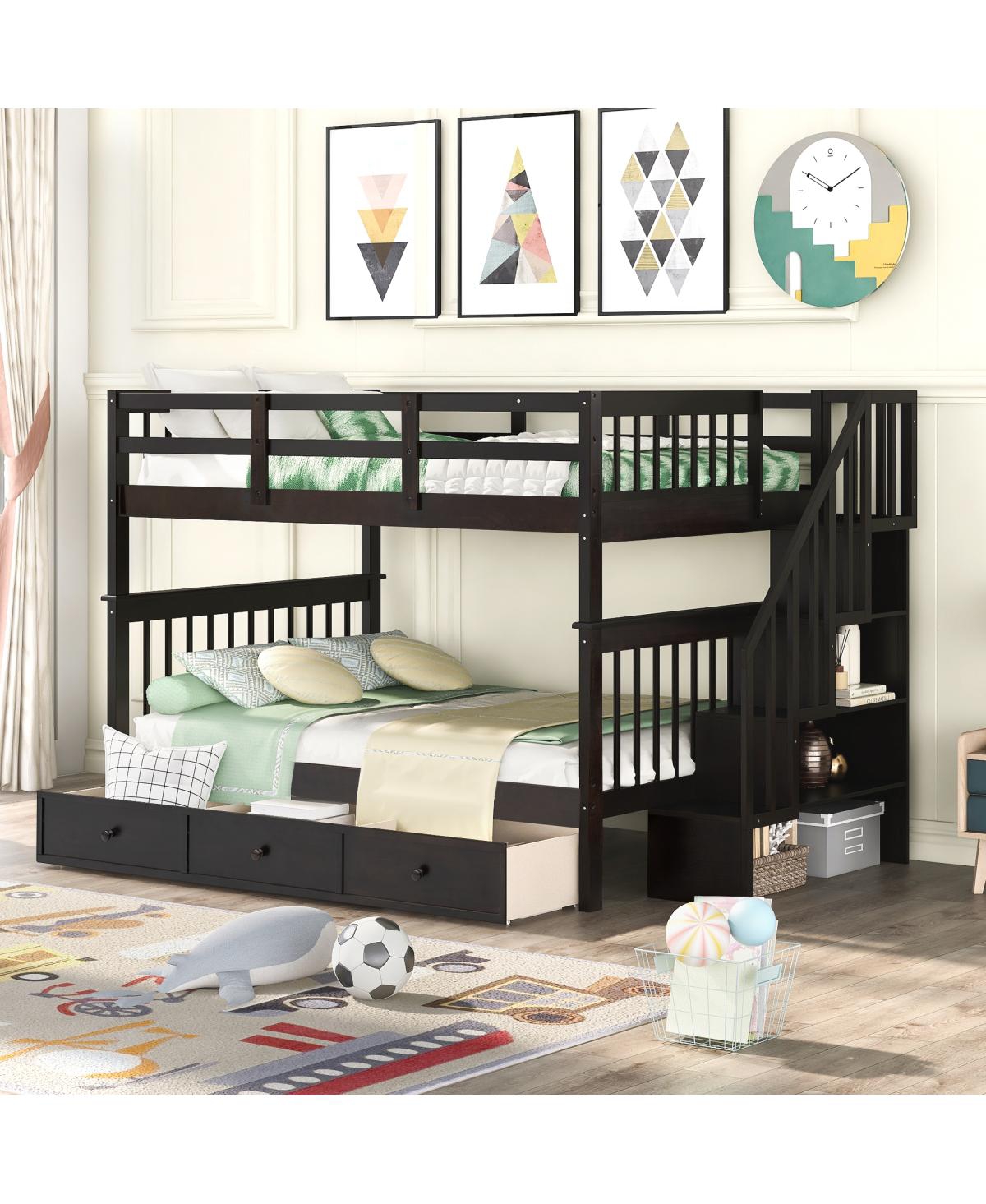 Click here for Streamdale Furniture Full Bunk Bed Drawer and Stor... prices