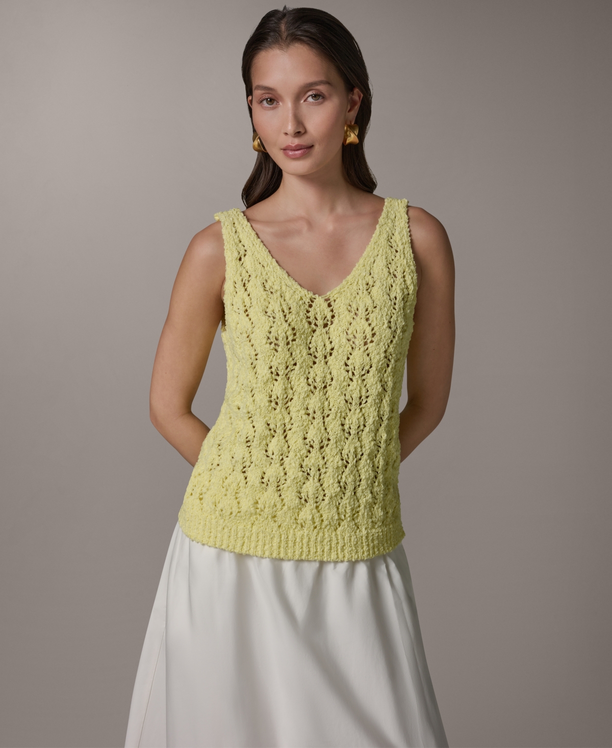 Click here for Donna Karan Weekend Womens Double V-Neck Tank Top... prices