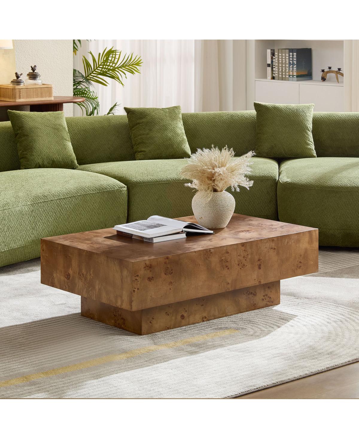 Click here for Streamdale Furniture Burl Wood Veneer Coffee Table... prices