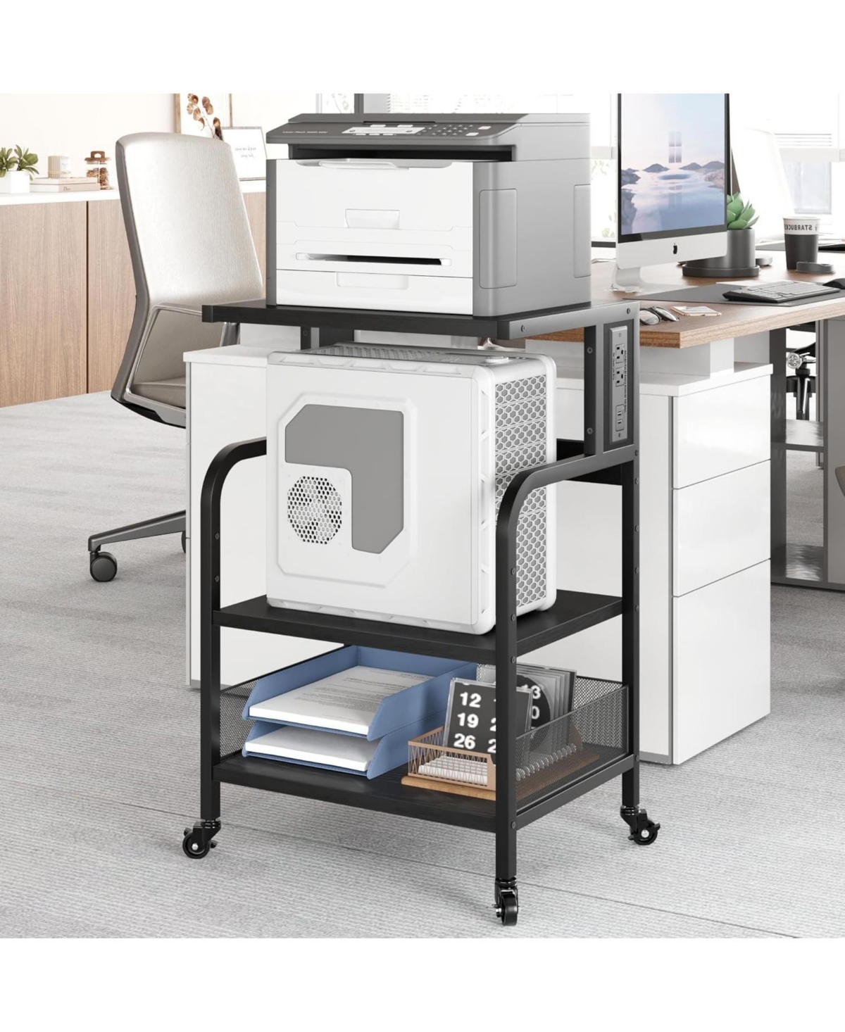 Click here for gaomon Printer Stand with Usb Power Ports  3-Tier... prices