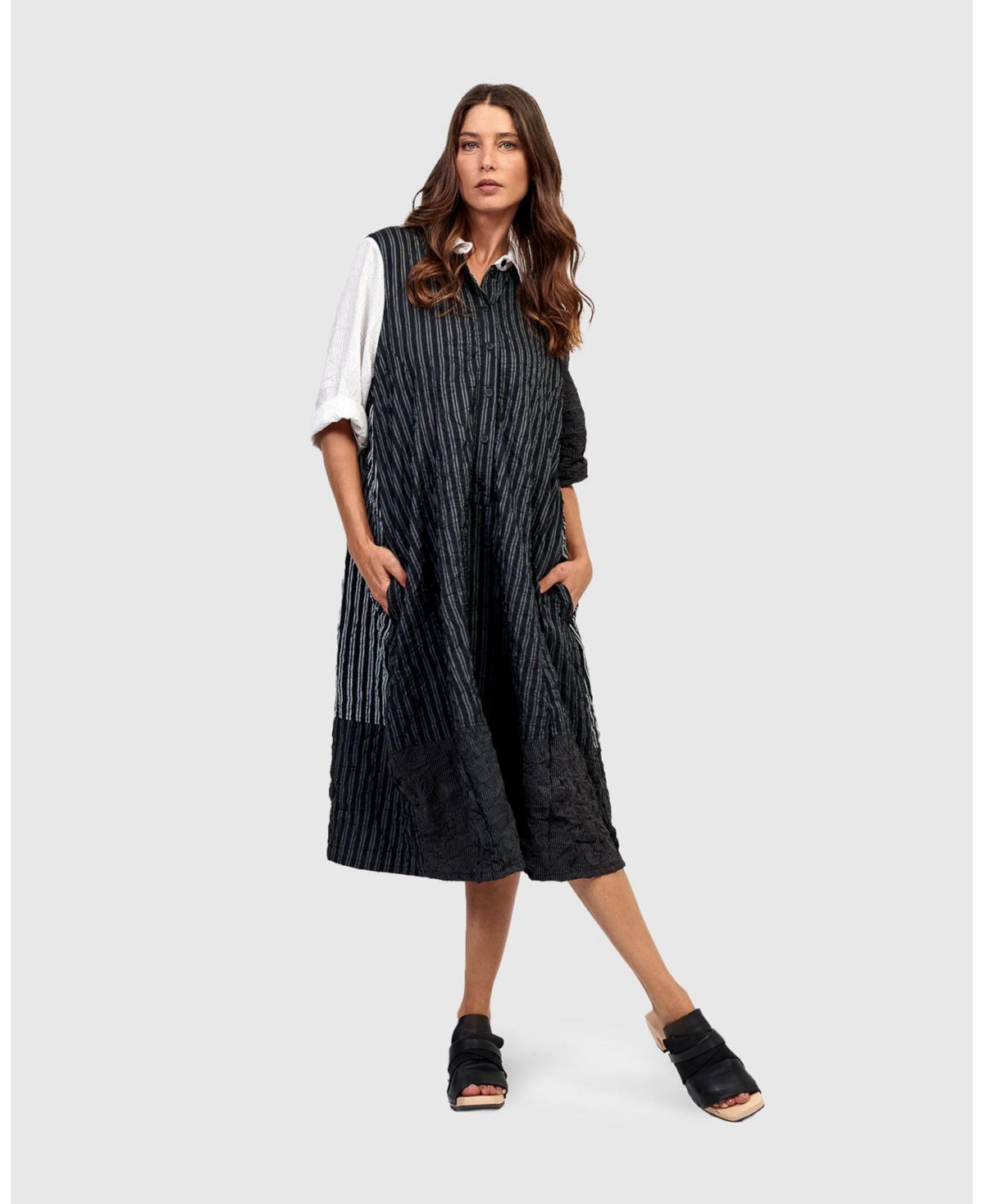 Click here for Alembika Womens Urban Kyoto Shirt Dress - Black prices