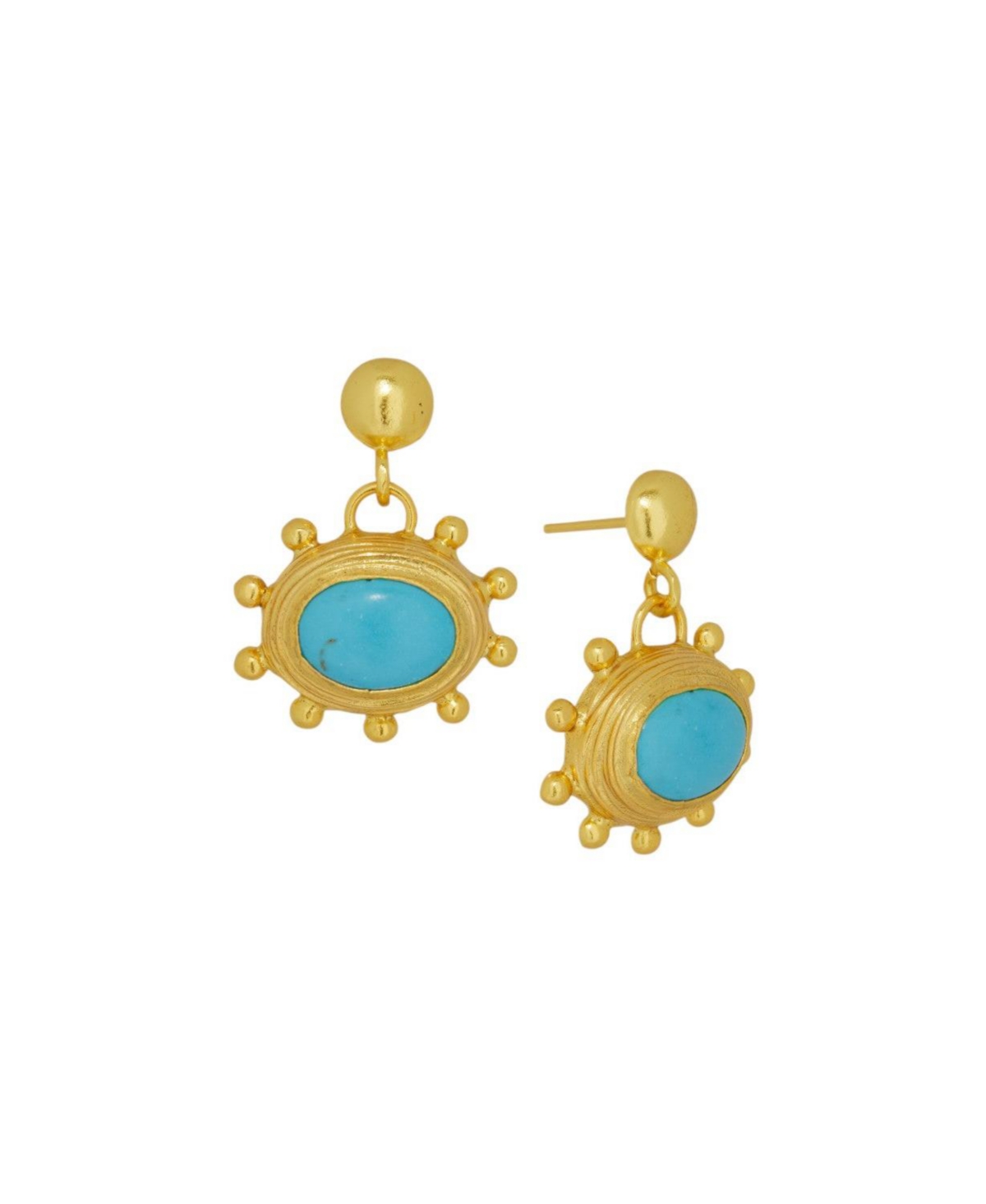 Click here for Ottoman Hands Zand Drop Earrings - Gold prices