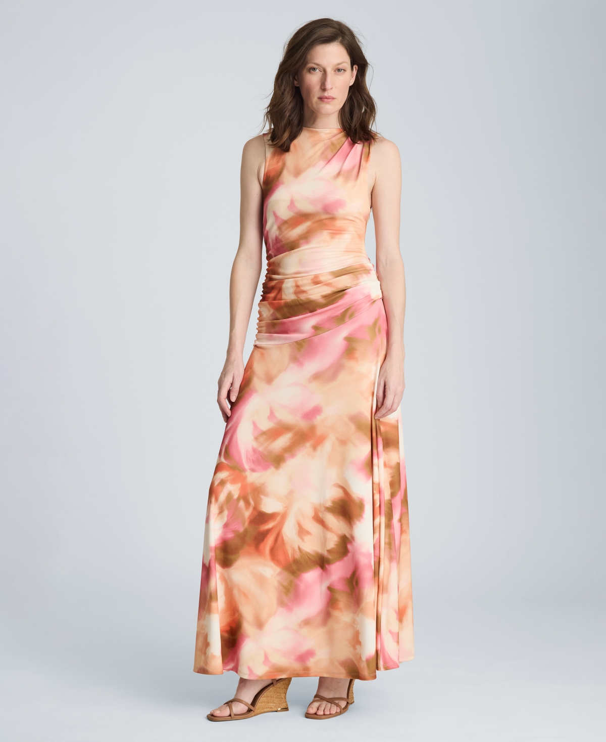 Click here for Kenneth Cole Womens Printed Sleeveless Maxi Dress... prices