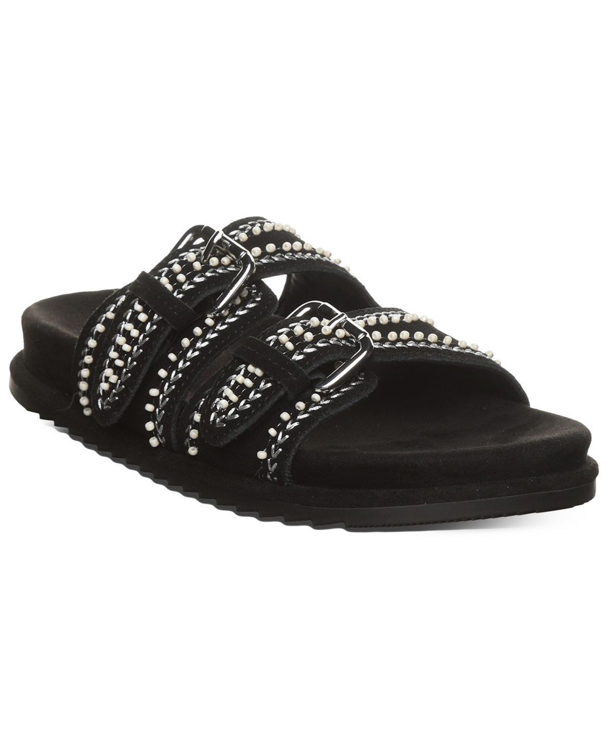 Click here for Bearpaw Womens Anya Round Toe Sandals - Black prices