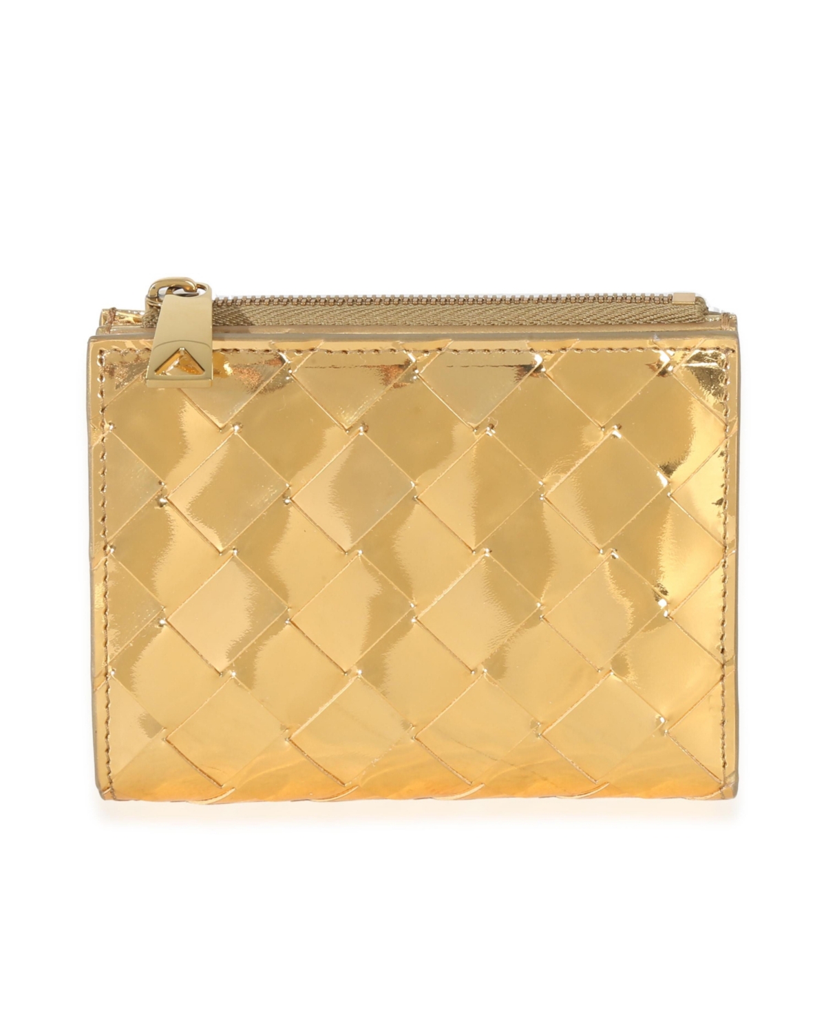 Click here for Pre-Owned Bottega Veneta Gold Metallic Intrecciato... prices