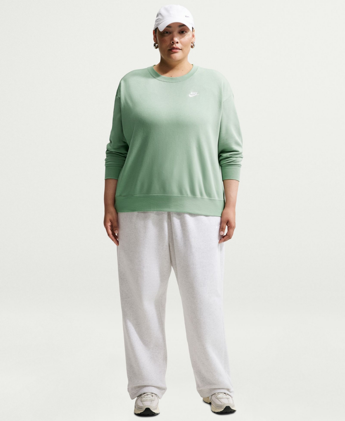 Click here for Nike Plus Size Sportswear Club Fleece Loose Crewne... prices