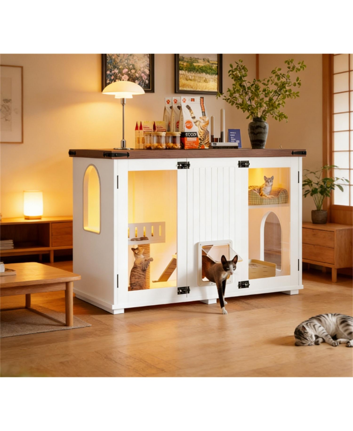 Click here for Zeus & Ruta 47.25 Led Light Litter Box Enclosure w... prices